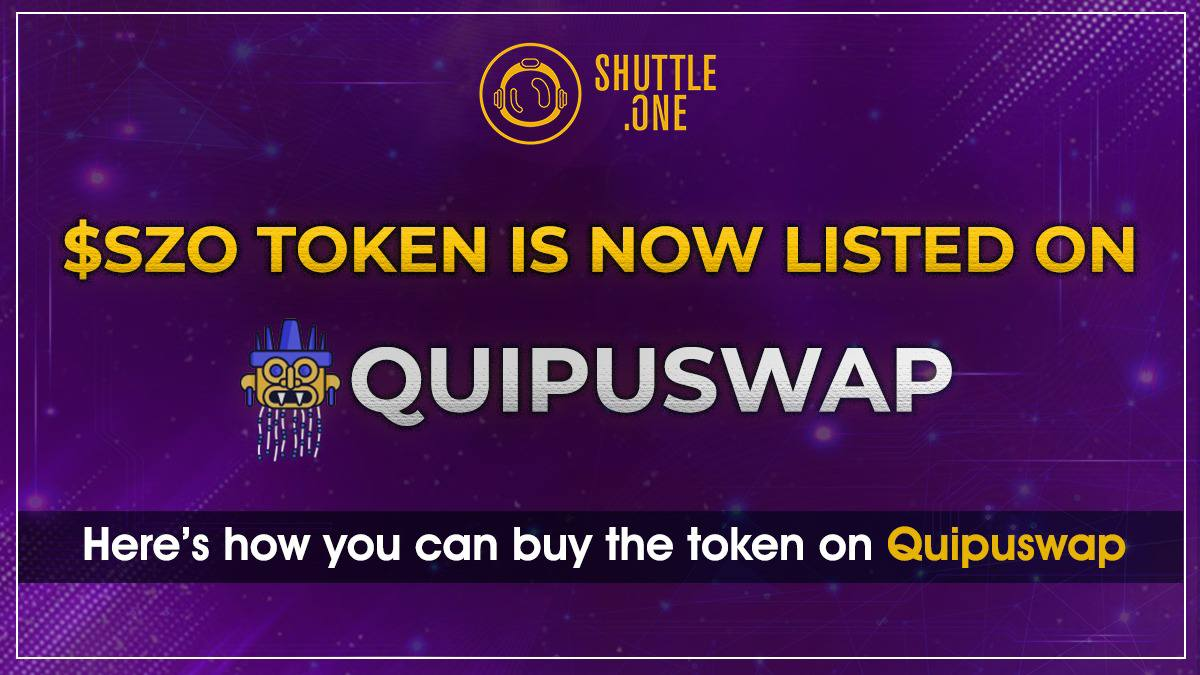 How to swap $SZO tokens on Quipuswap | by ShuttleOne | ShuttleOne | Medium