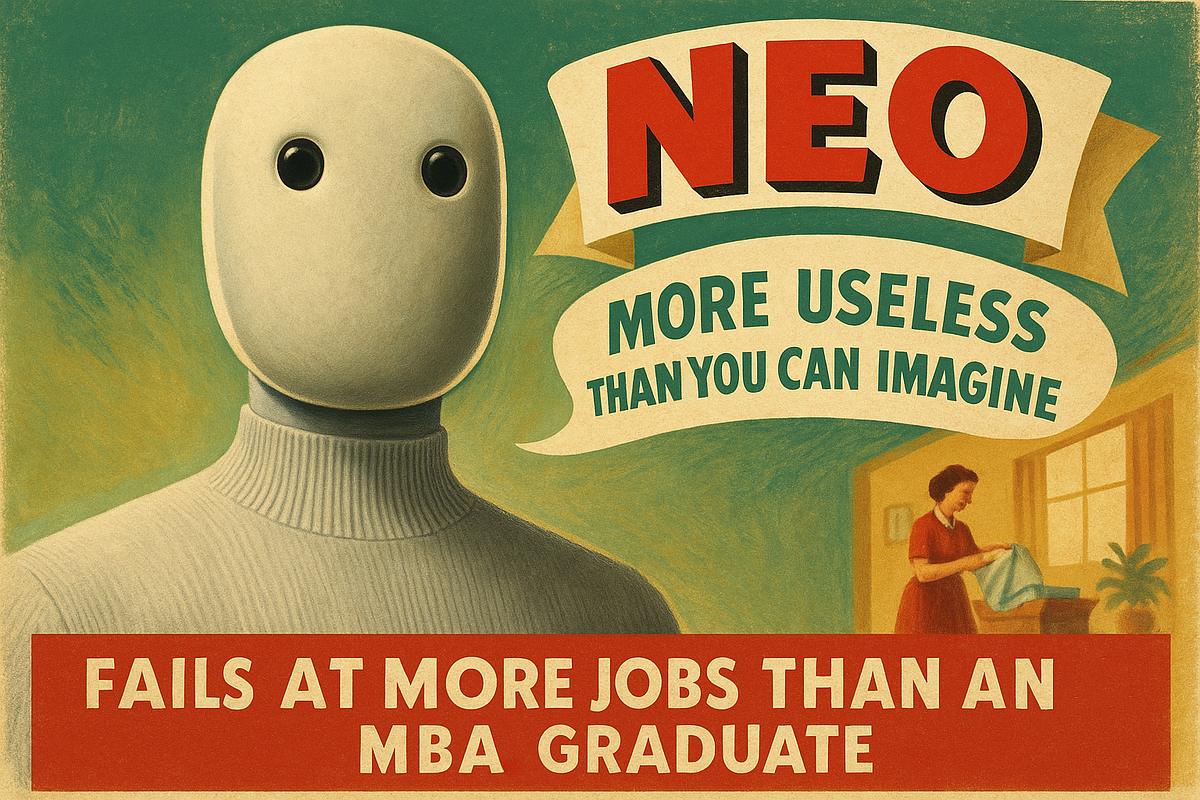 Meet NEO: The Robot That Costs as Much as a Car and Works Like a ...