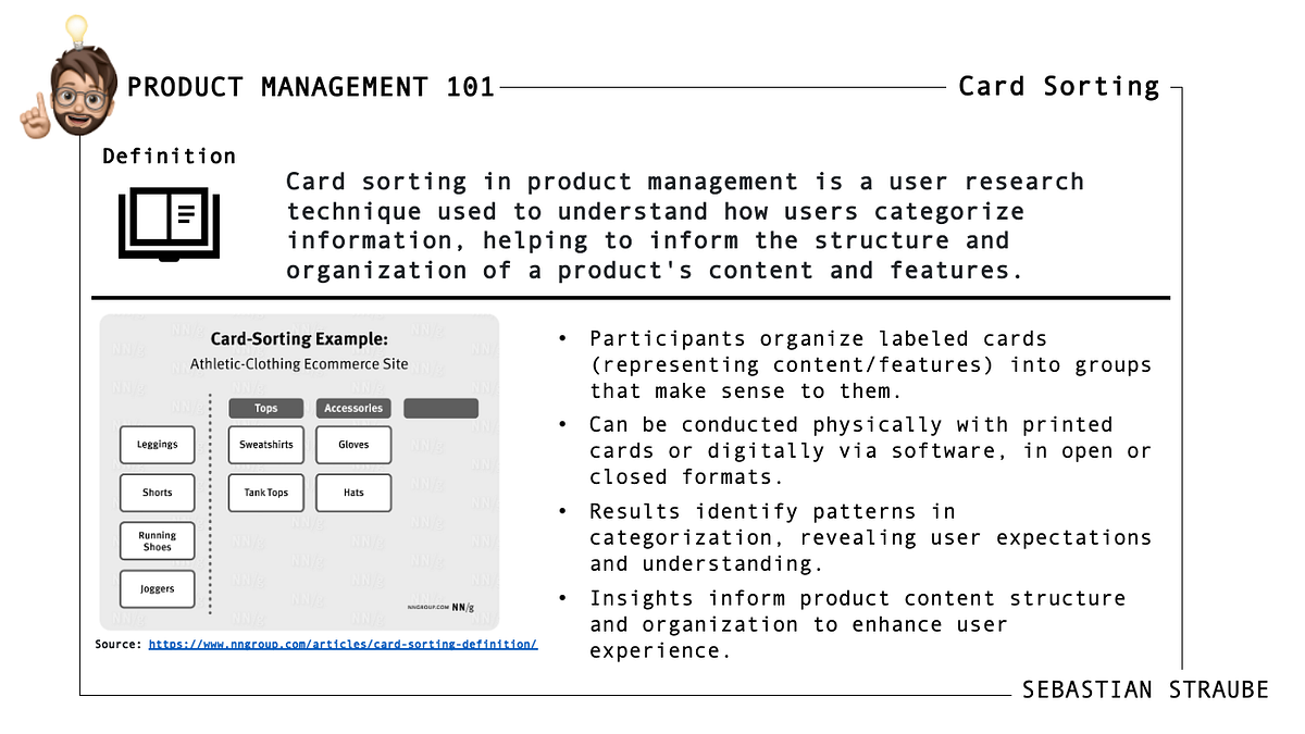 Product Management 101: #34 Card Sorting | by Sebastian Straube | Medium
