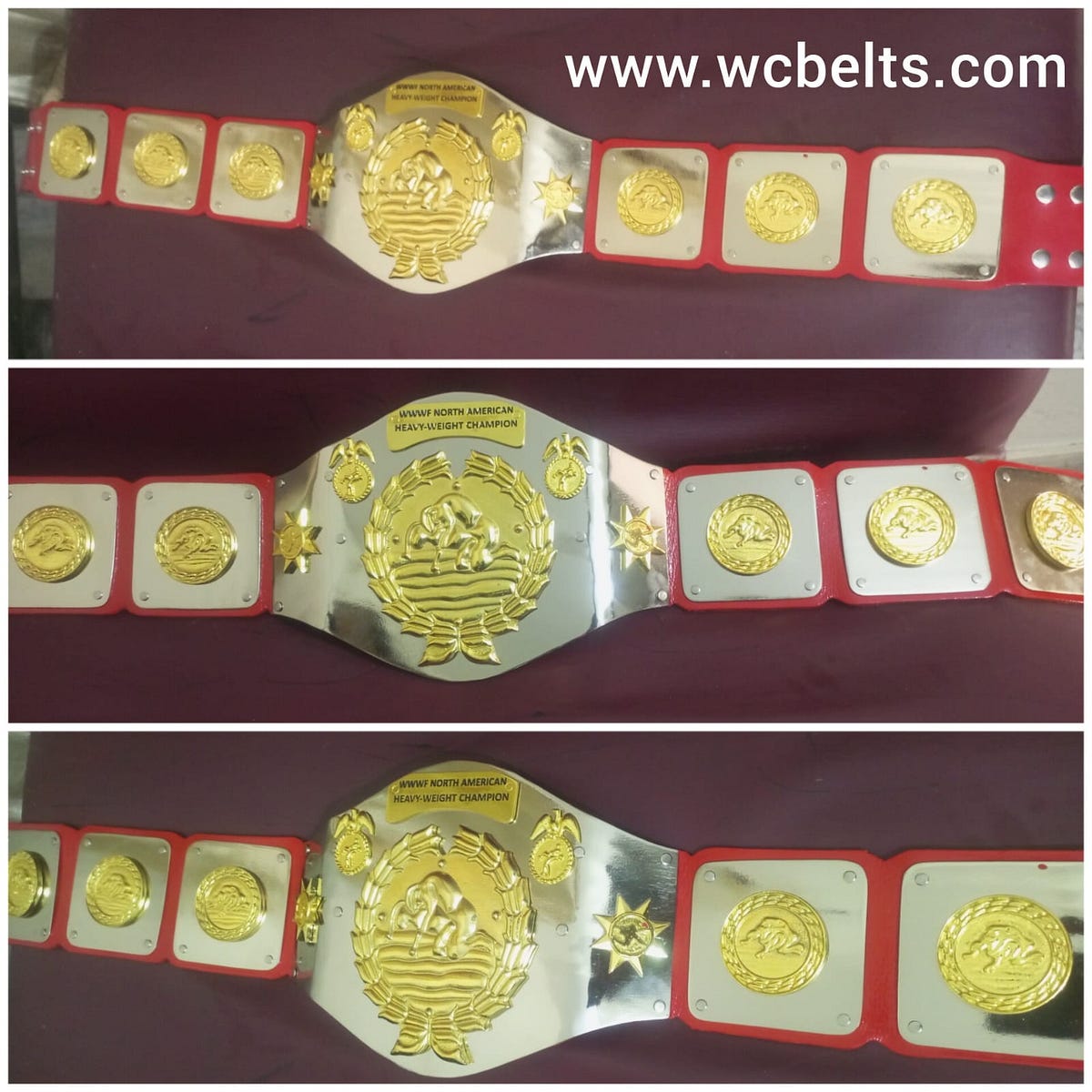 WWWF North American title Heavyweight Wrestling Champion Belt | by ...