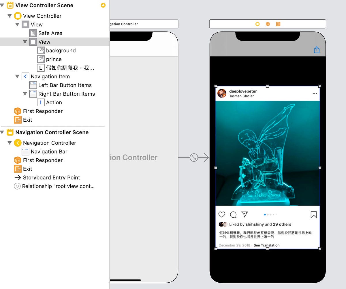 利用 UIGraphicsImageRenderer 將 view 變成圖片(包含只擷取 view 的部分區塊） | by 彼得潘的 iOS App Neverland | 彼得潘的 ...