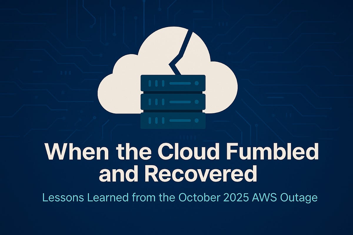 What the October 2025 AWS Outage Taught Us About Cloud Resilience | Medium
