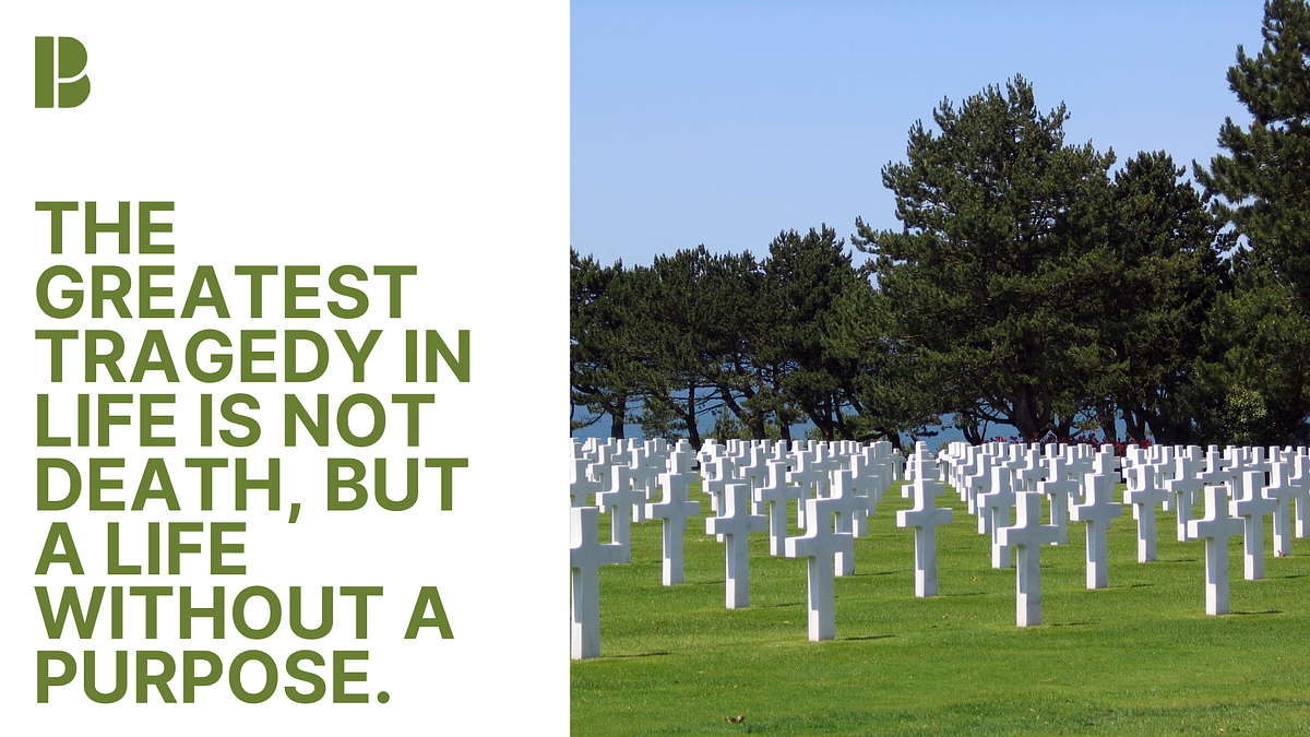 The Greatest Tragedy in Life by Purpose Reels | Medium