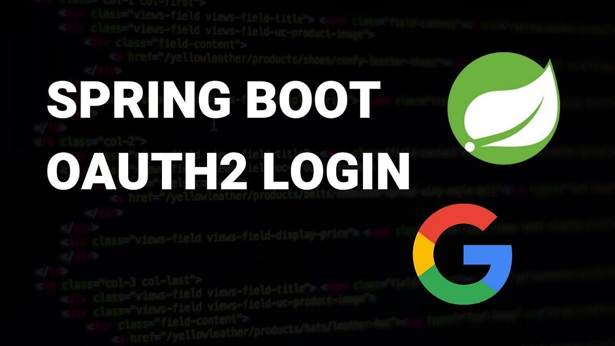 OAuth2 Login Using Spring Boot and Spring Security | by Venkatesh ...