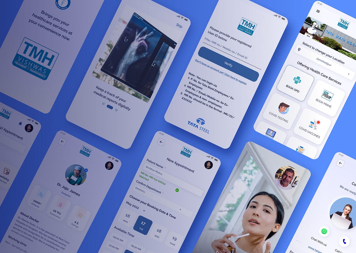 Healthcare UX: An appointment booking app for a hospital ( redesign ...