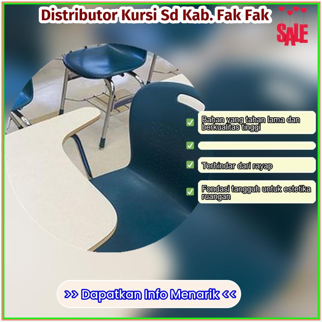 Distributor Kursi Sd Kab Fak Fak - Kursikampus - Medium