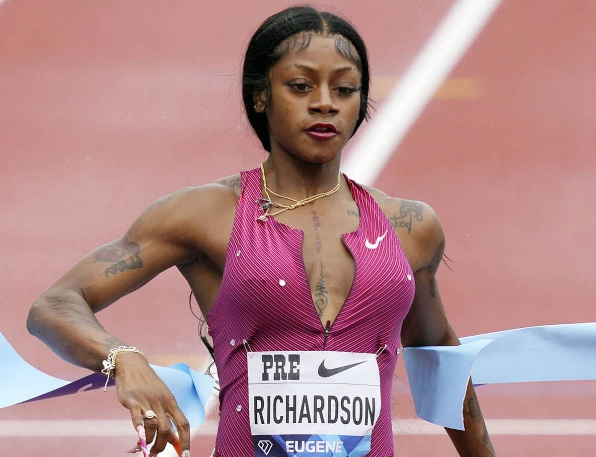 Sha’Carri Richardson Stumbles, Still Runs 10.88secs At U.S. Olympic ...