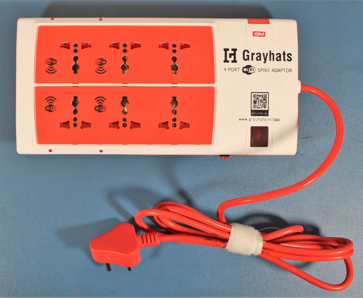 Grayhats G-Spike Smart WIFI IoT Adapter ( Smart WIFI Power Strip ...