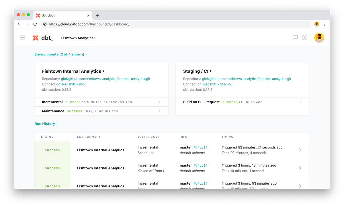 Introducing dbt Cloud. The Fishtown Analytics team is… | by Drew Banin | Fishtown Analytics | Medium