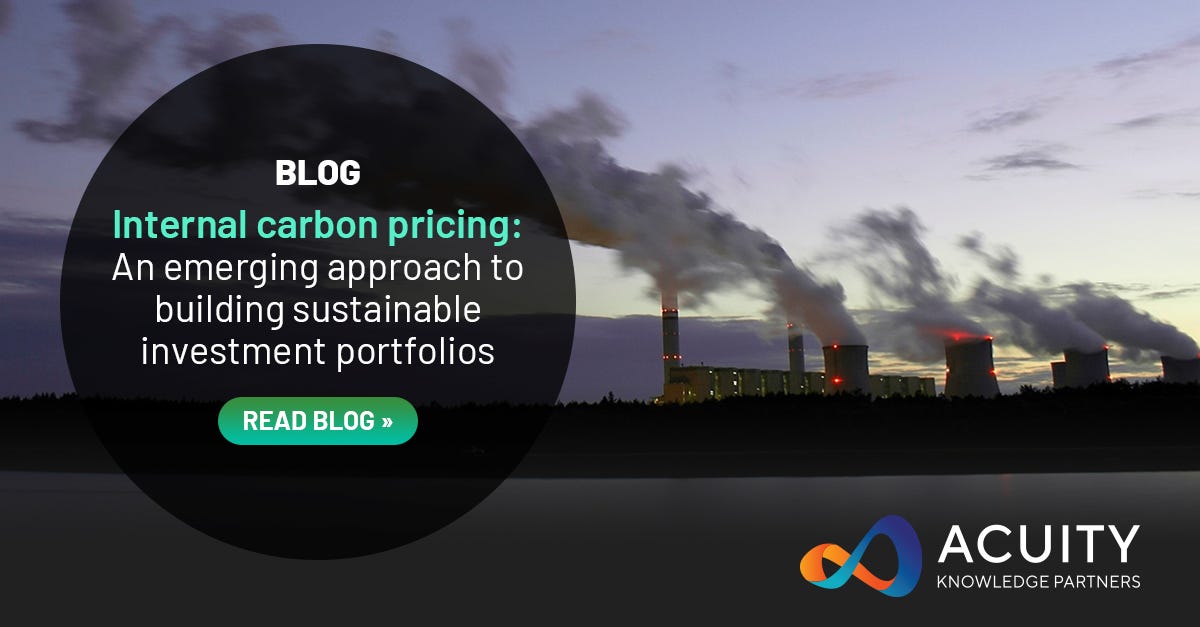 Internal carbon pricing and its unseen benefits | by Acuity Analytics ...