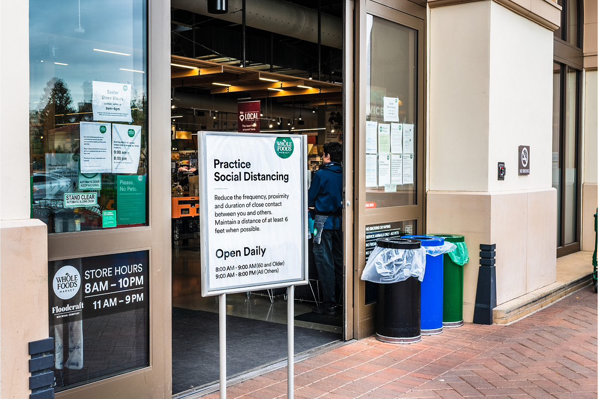 Social Distancing Signs and Graphics for Businesses Reopening | by ...
