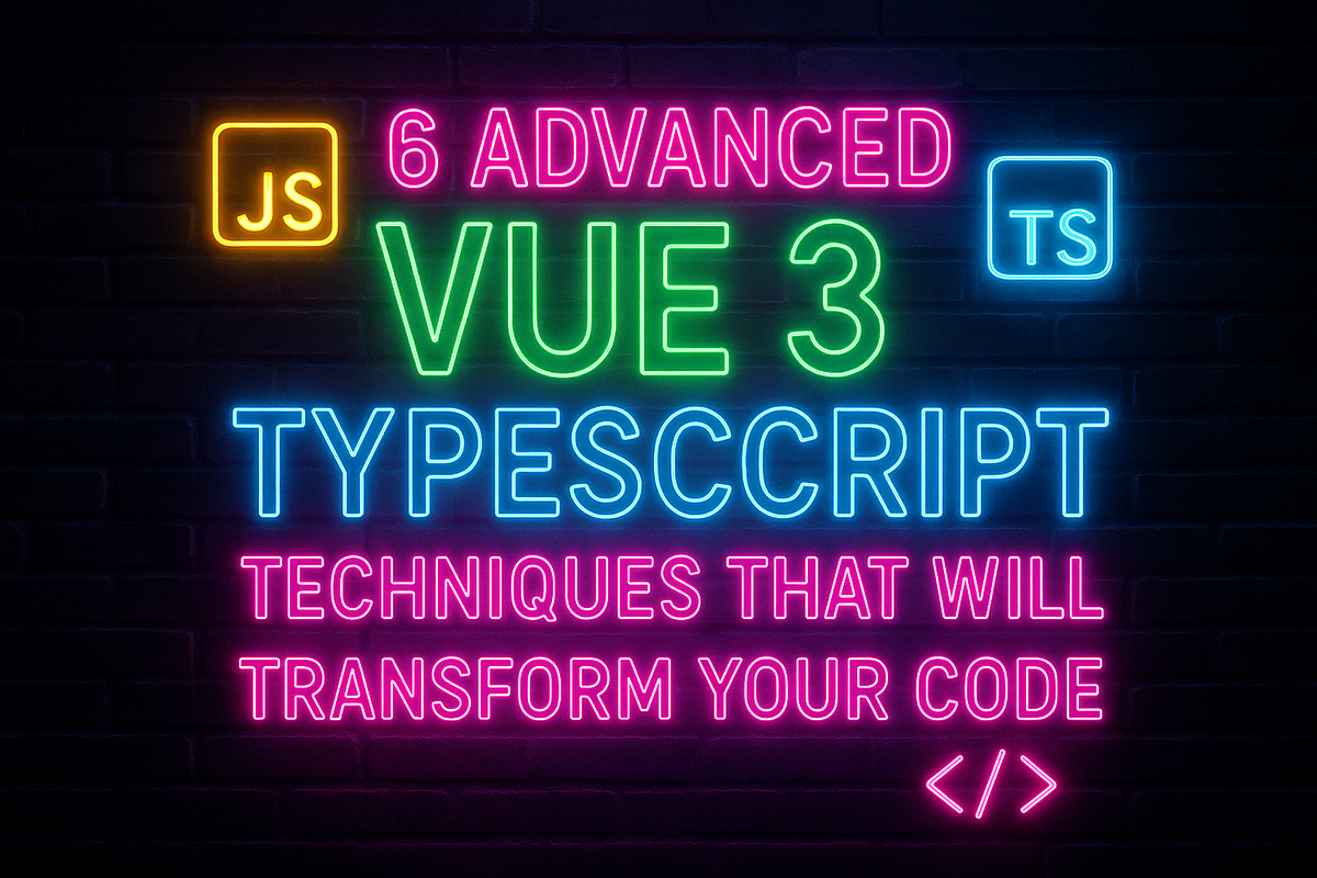 6 Advanced Vue 3 + TypeScript Techniques That Will Transform Your Code | by Blueprintblog | Medium