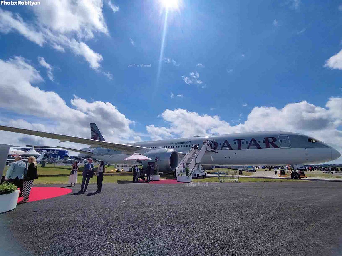 Luxurious Interior of Qatar Airways’ Qsuite Next Gen at Farnborough ...