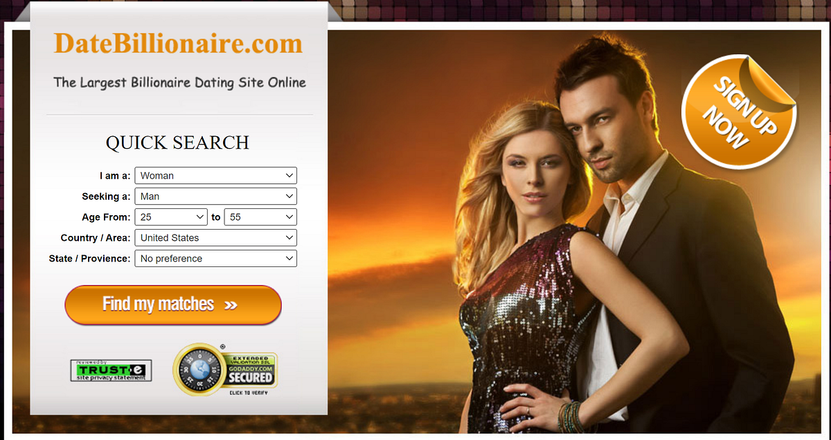 DateBillionaire.com. The most professional dating site for… | by Oscar Rhea | Doctor Funny | Mar ...