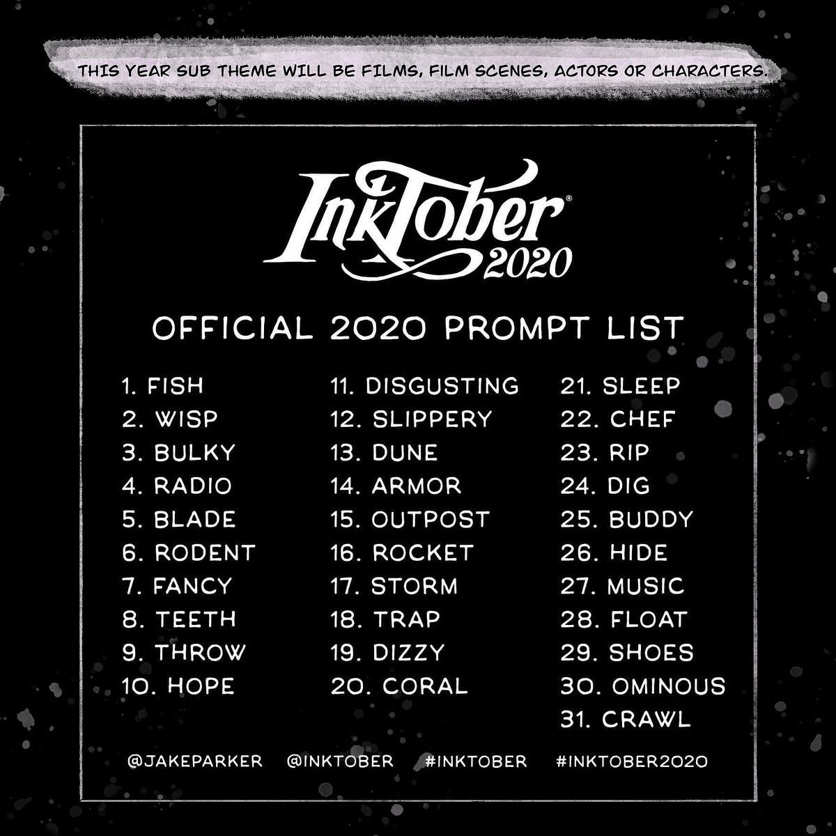 Inktober 2020 This year I did my Inktober challenge as usual with the ...