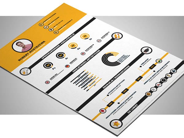 Editable Infographic Resume Template