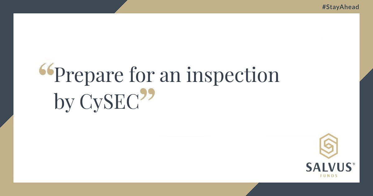 Prepare for an inspection by CySEC | by SALVUS Funds | Medium
