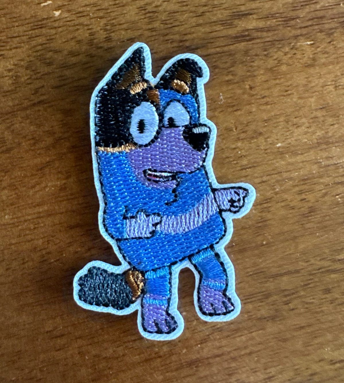 Bluey Inspired Uncle Stripe Disney Embroidered Iron On Patch | by ...