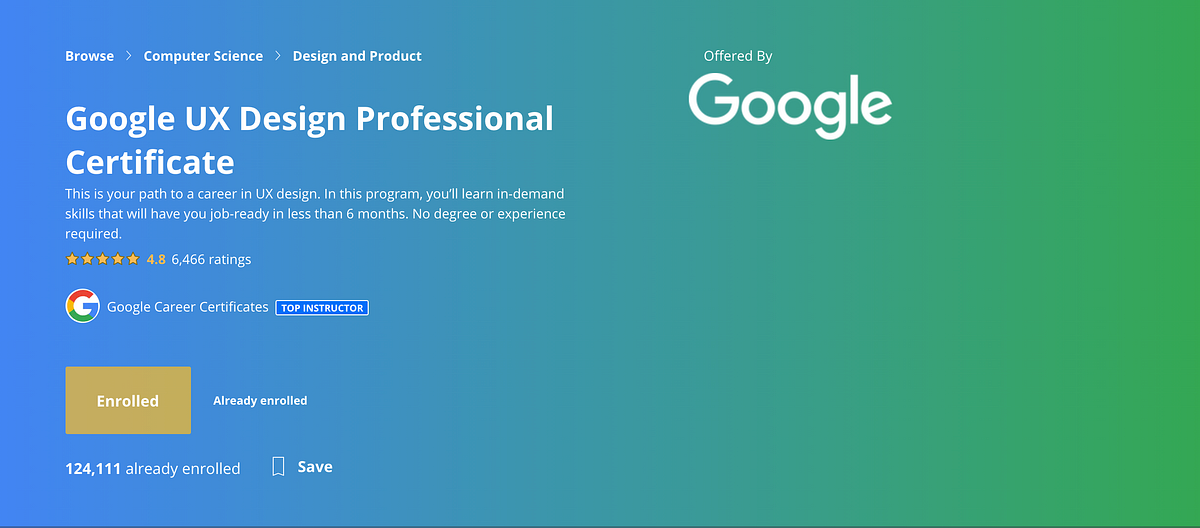 Start the Google UX Design from Coursera | by Tina Hsieh | Medium