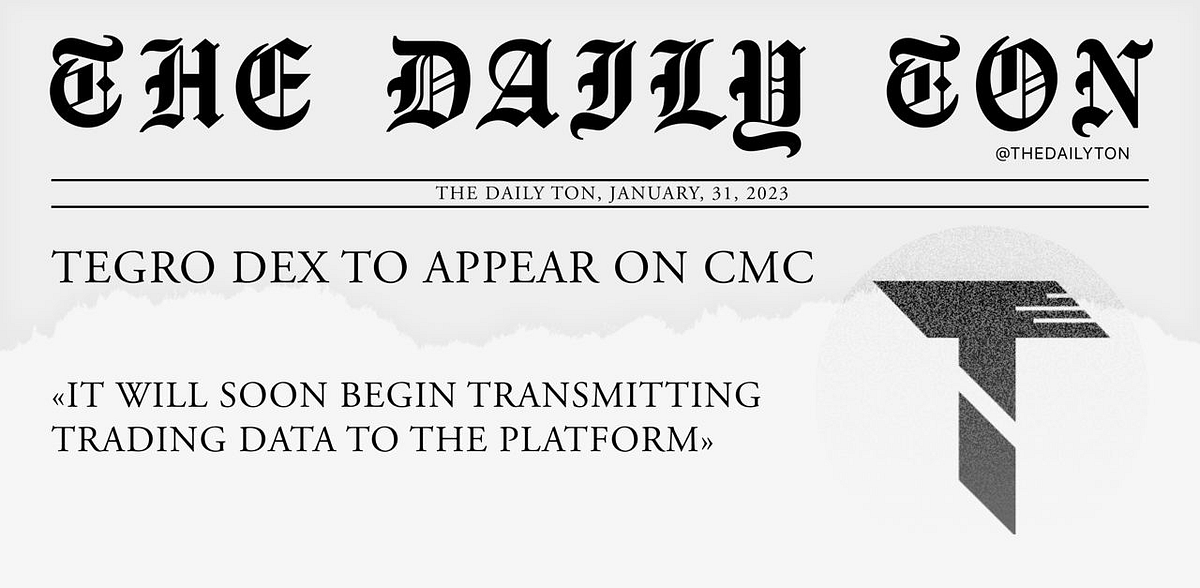 Tegro DEX to appear on CMC. The decentralized exchange… | by The Daily ...