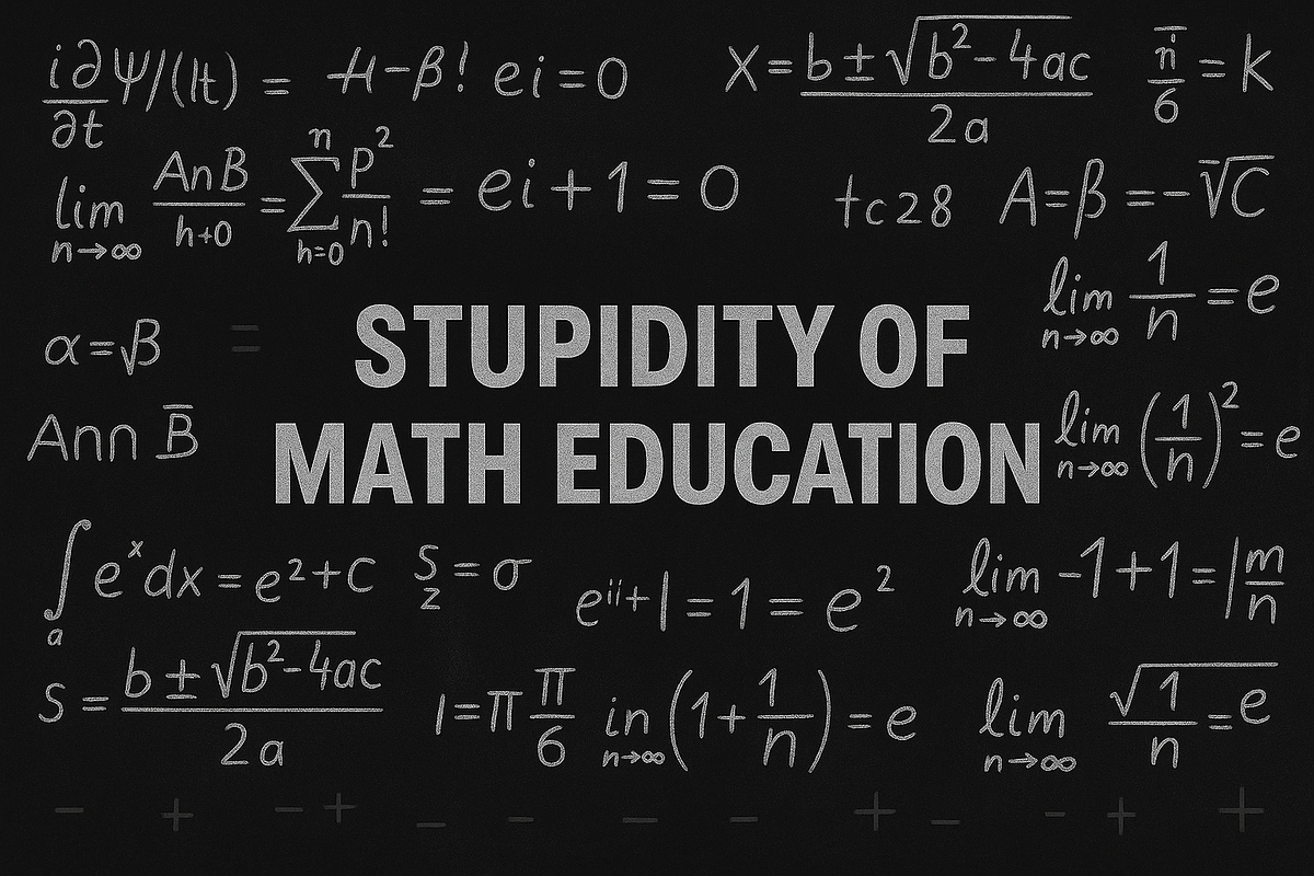 Stupidity of Mathematics. The fundamental problem of modern… | by ESr ...