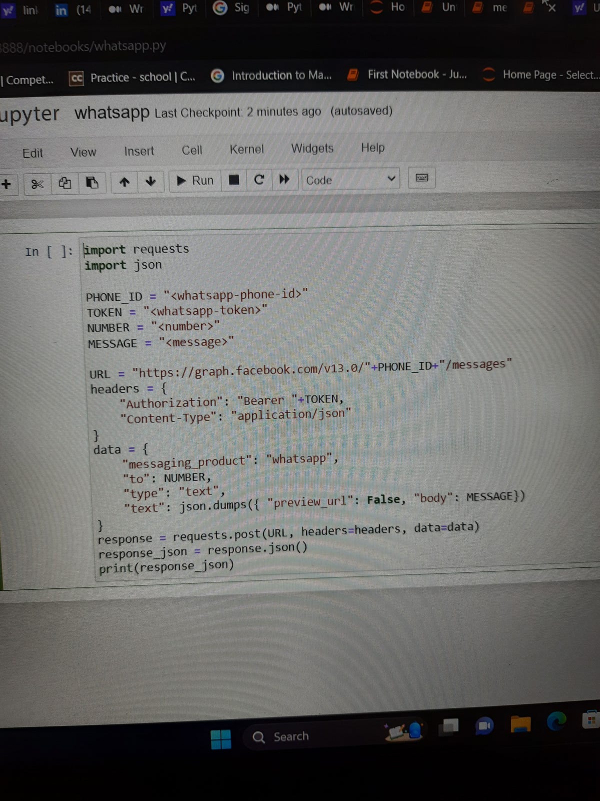 Use Python Code to send WhatsApp to everyone | by Namandeep Grover | Medium