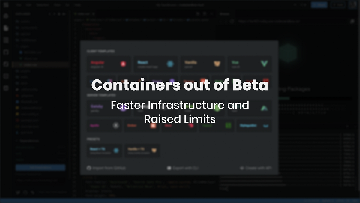 CodeSandbox Containers are out of Beta with Improvements | by Ives van ...