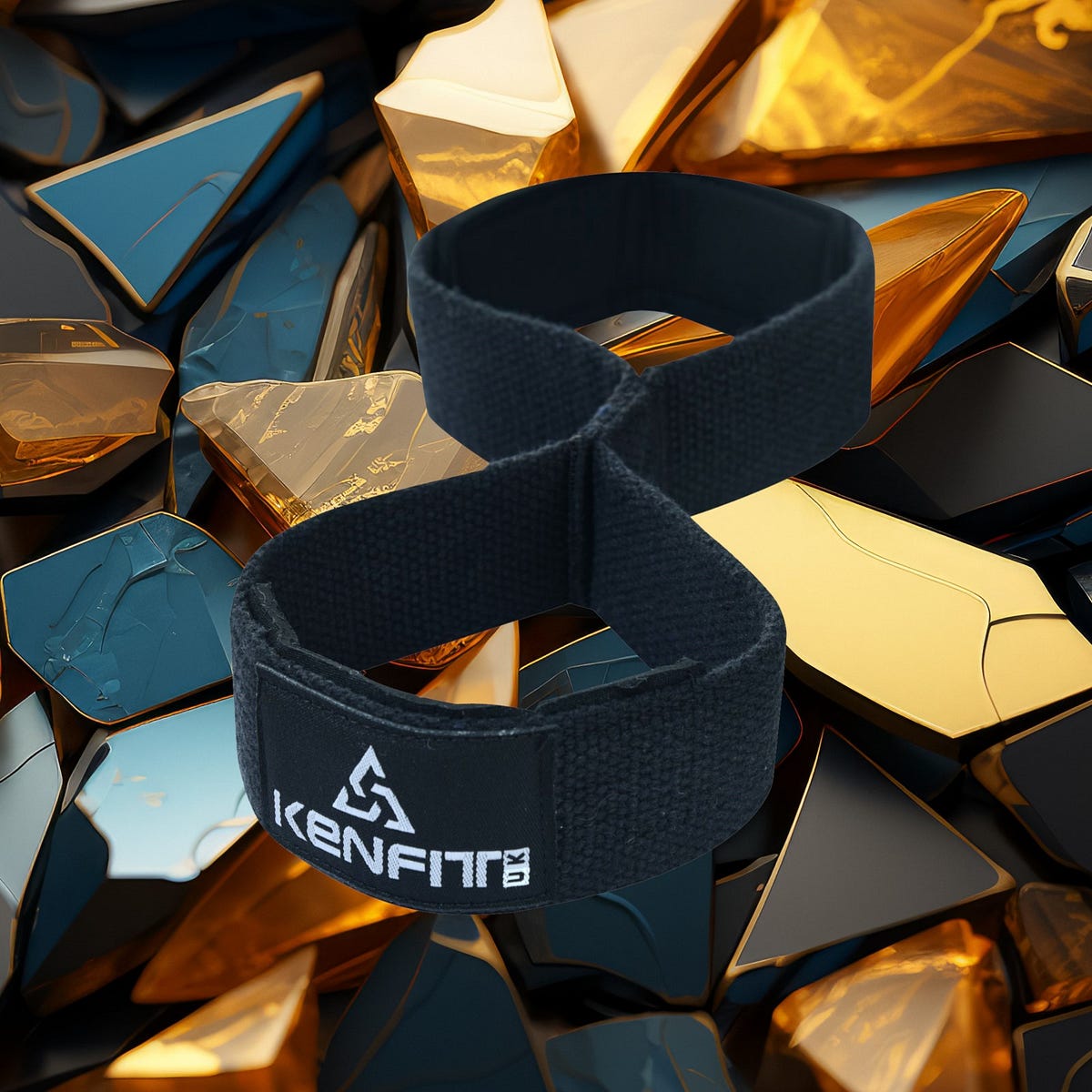 Kenfit Figure 8 Lifting Straps for Deadlift, Shrugs, Weightlifting ...