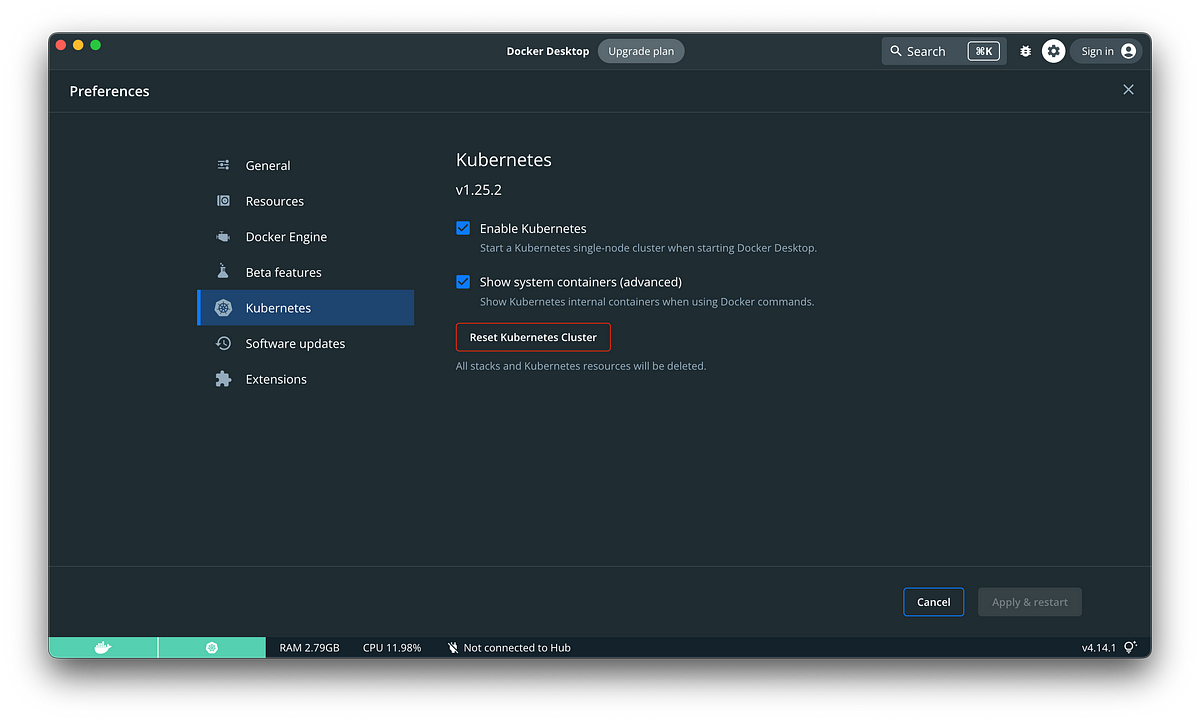 Enabling Kubernetes Support In Docker Desktop For Macos By Garis Space Medium