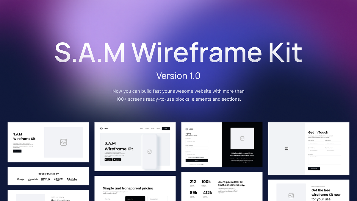 How I created one of the best UI Wireframe Kit in Figma | by Sai ...