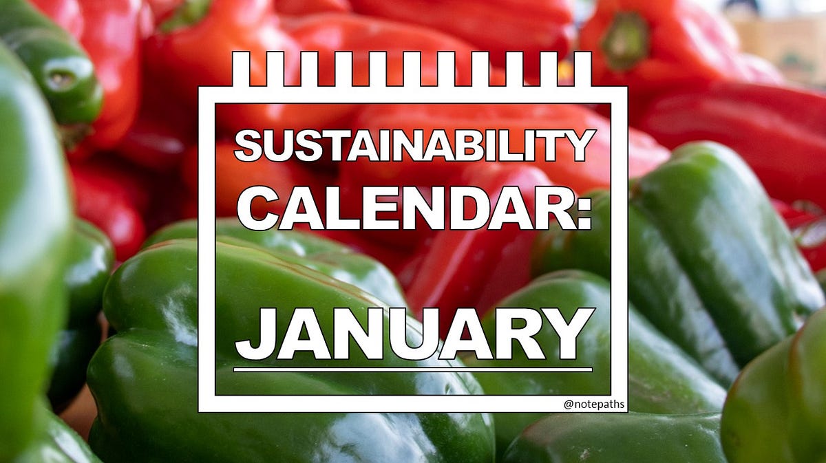 Sustainability Calendar: What’s Happening in January 2021 | by Kevin ...