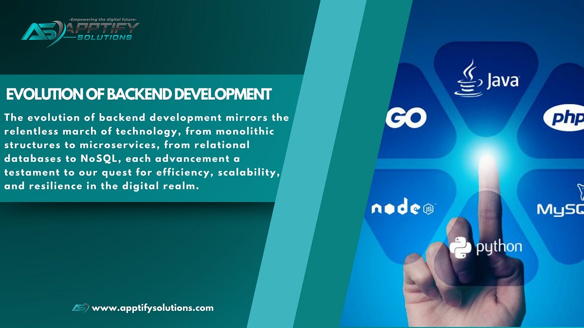Evolution Of Backend Development. Hello! At Apptify Solutions, we’re ...
