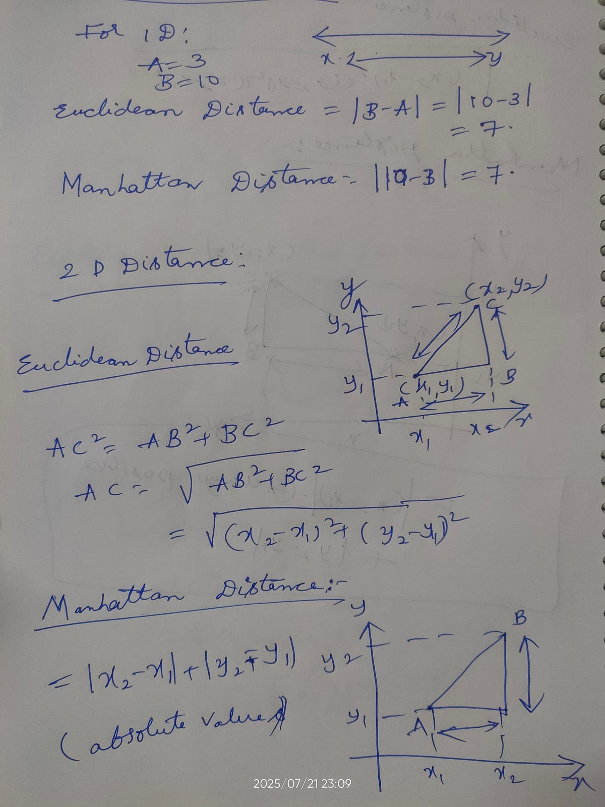 Understanding Distance Metrics In Machine Learning Euclidean Vs