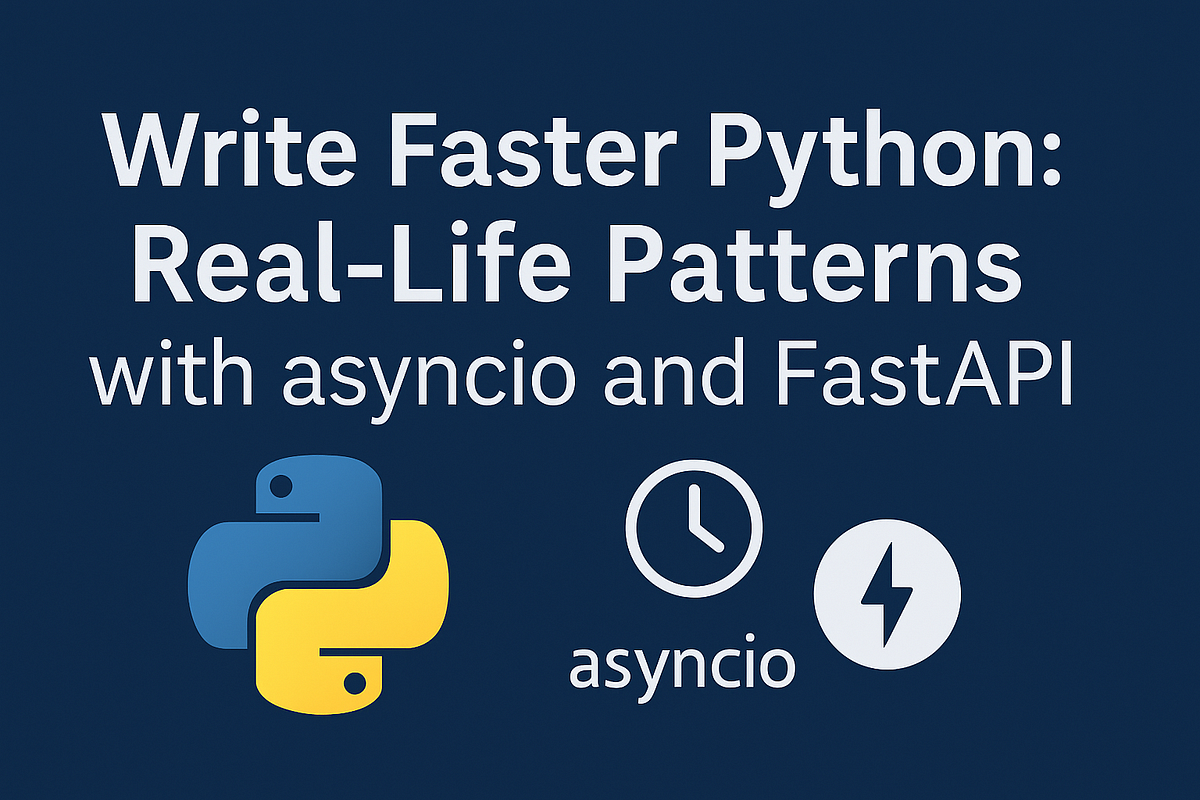 Write Faster Python: Real-Life Patterns with asyncio and FastAPI | by Lalit Sharma | Medium