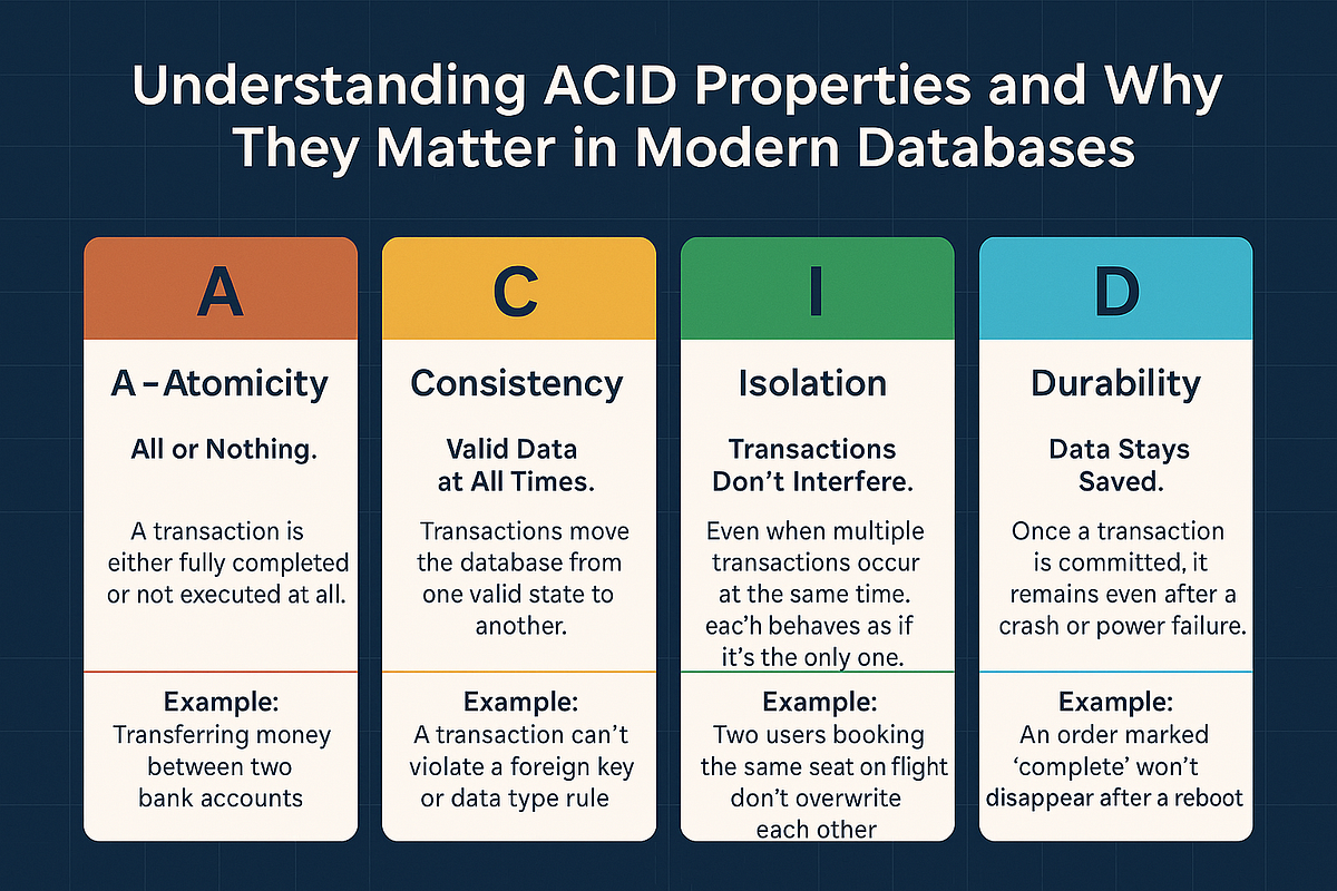 Understanding ACID Properties and Why They Matter in Modern Databases ...