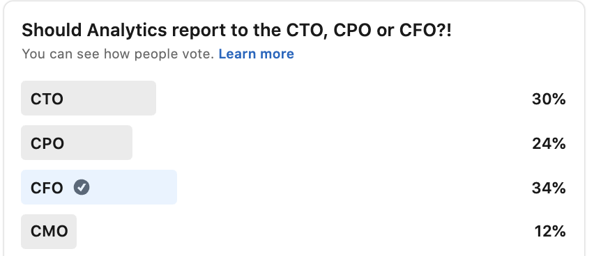 Who Should Analytics “Report To”?! | by Bruno Aziza | Analytically Yours | Medium