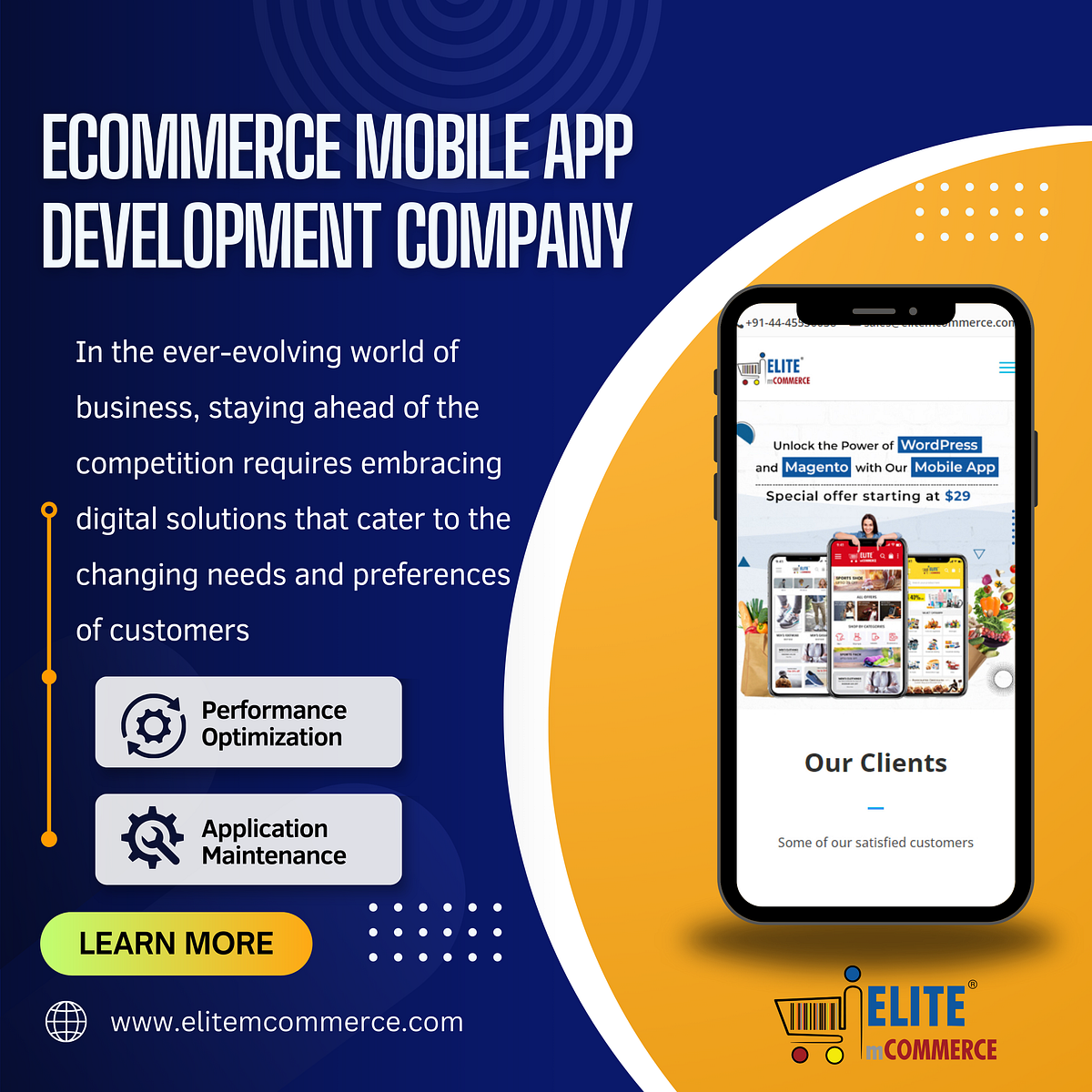 Ecommerce mobile app development company | Elite mCommerce - Egrove - Medium