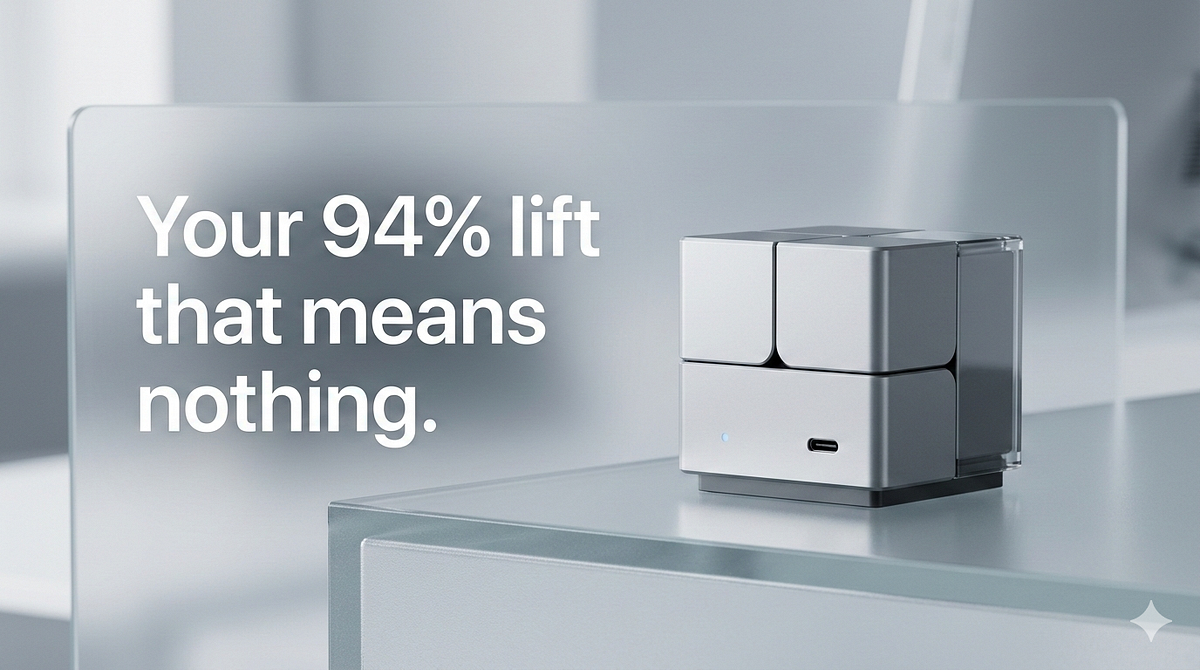 Your 94% lift that means nothing. TL;DR | by Atticus | Better Decisions ...