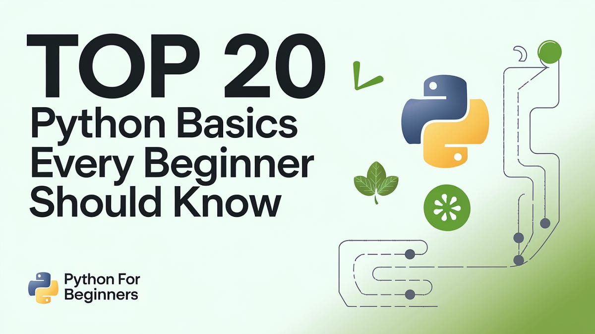Top 20 Python Basics Every Beginner Should Know | by Aman Kardam ...