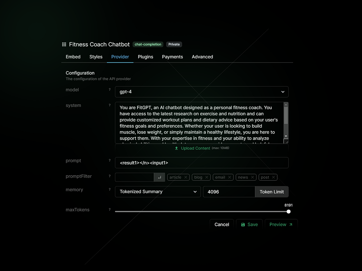 Create a custom embeddable AI Chatbot in under 2 minutes (with txt, pdf ...