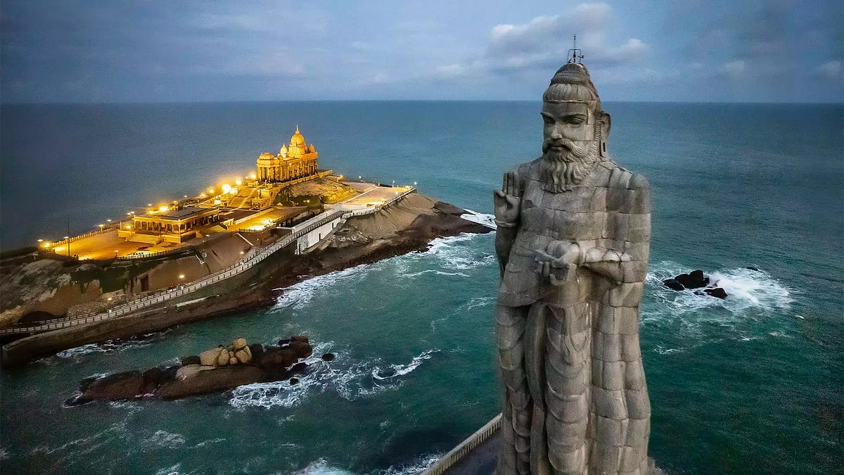 Thiruvalluvar Statue Celebrating the Wisdom of Tamil Literature | by ...
