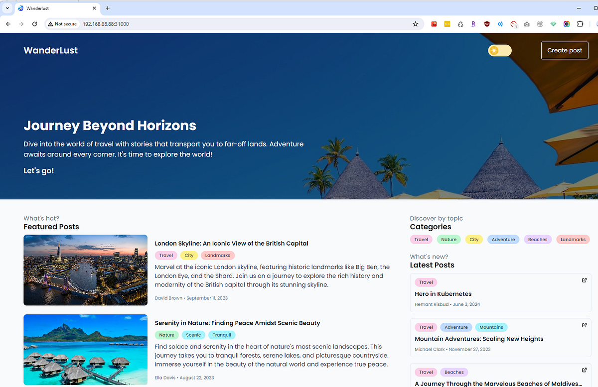 3-Tier Wanderlust MERN stack to K8S | by Hemant Risbud | Medium