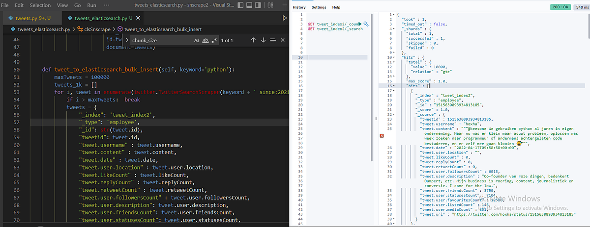 Scrape Twitter and Send Tweets to Elasticsearch Using Python | by HKN MZ | Medium