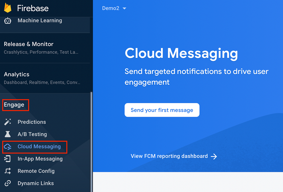 從 Firebase console 發送推播. 發送推播給安裝 App 的所有使用者 | by 彼得潘的 iOS App Neverland | 彼得潘的 Swift iOS App 開發 ...