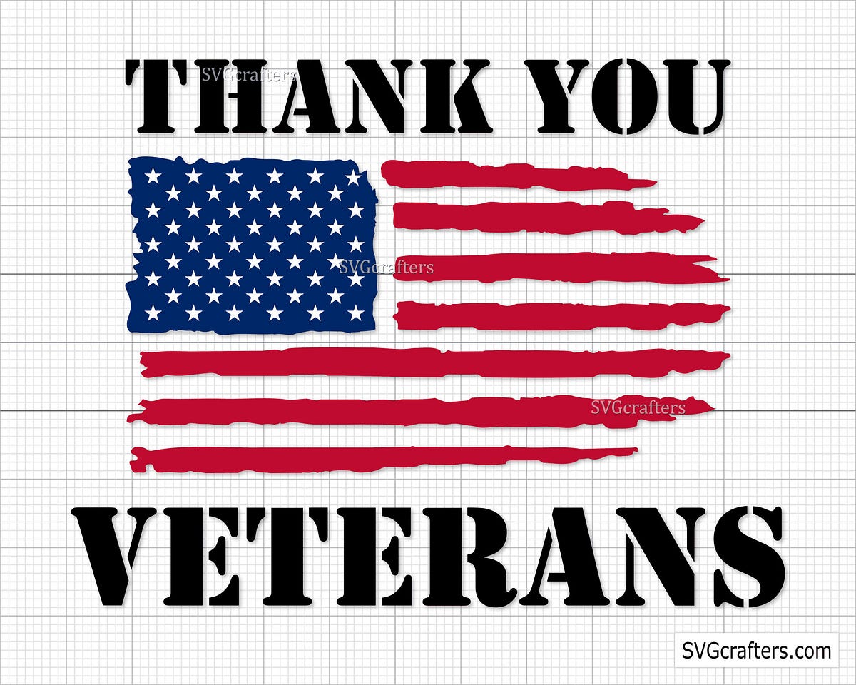 Thank You Veterans svg, Military svg, patriotic svg, veteran png ...