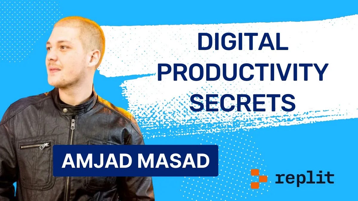 Reimagining the Code: AI’s Revolution & Future with Replit’s AMJAD MASAD | by World of DaaS ...