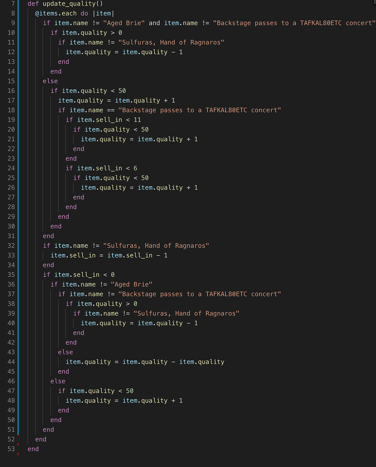 Gilded Rose Refactoring Kata. Refactoring skills are very important… | by Tauqeer Ahmad | Medium