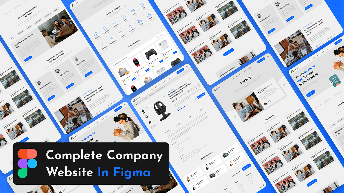 Complete Company Website In Figma + Responsive | Figma Tutorial - Soudemyacademy - Medium