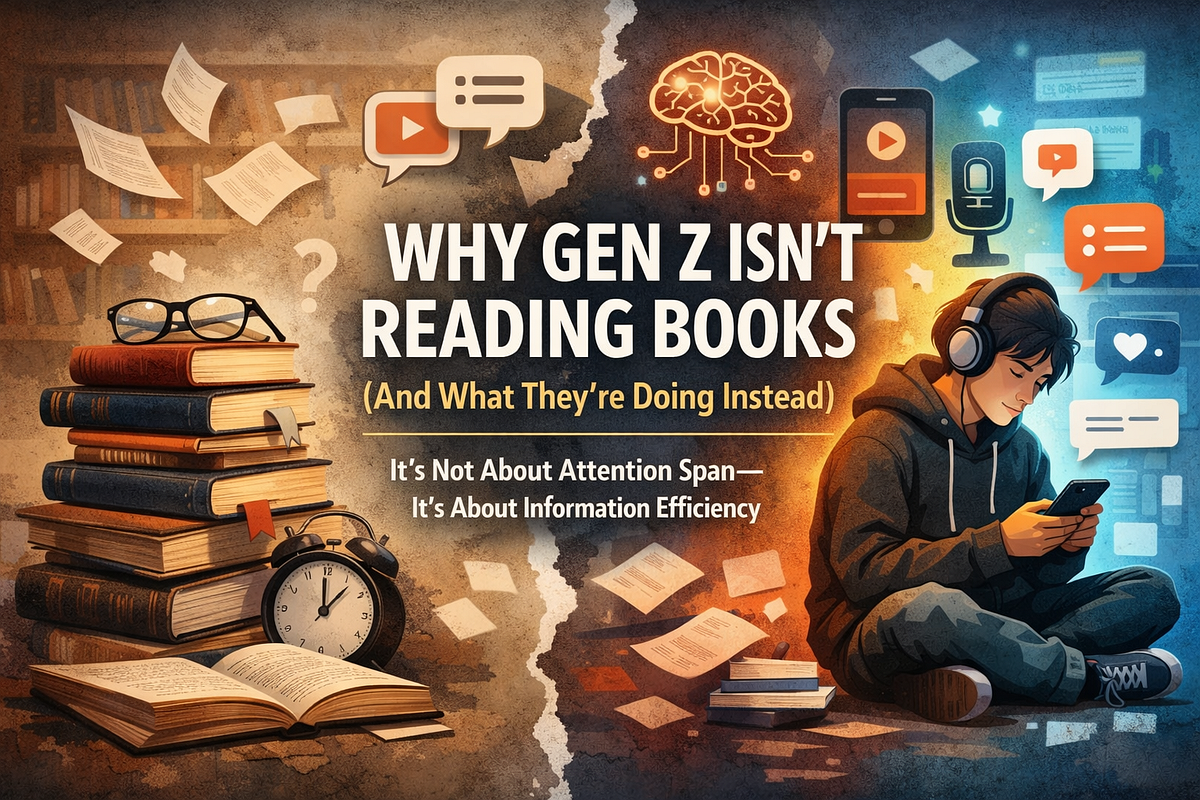 Gen Z Isn’t Killing Books — They’re Killing Inefficient Knowledge | by ...