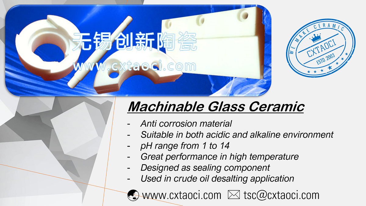 Machinable Glass Ceramic - TS Chong - Medium